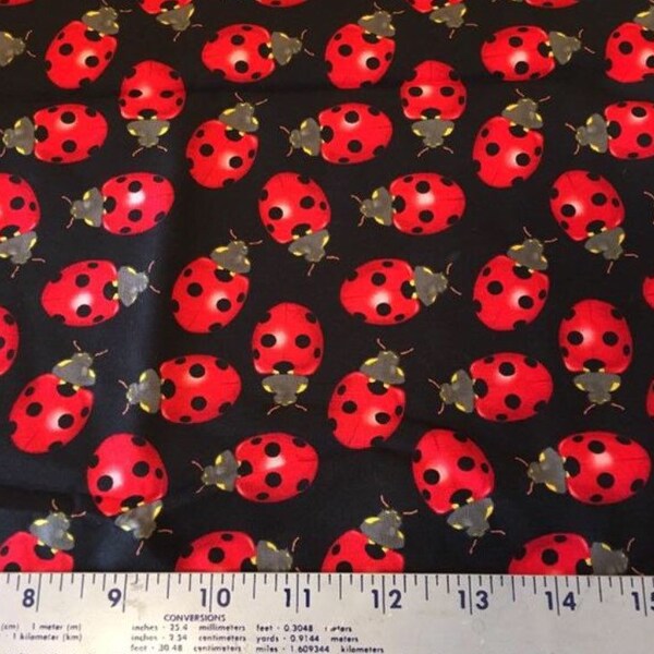 Ladybug Fabric - Etsy