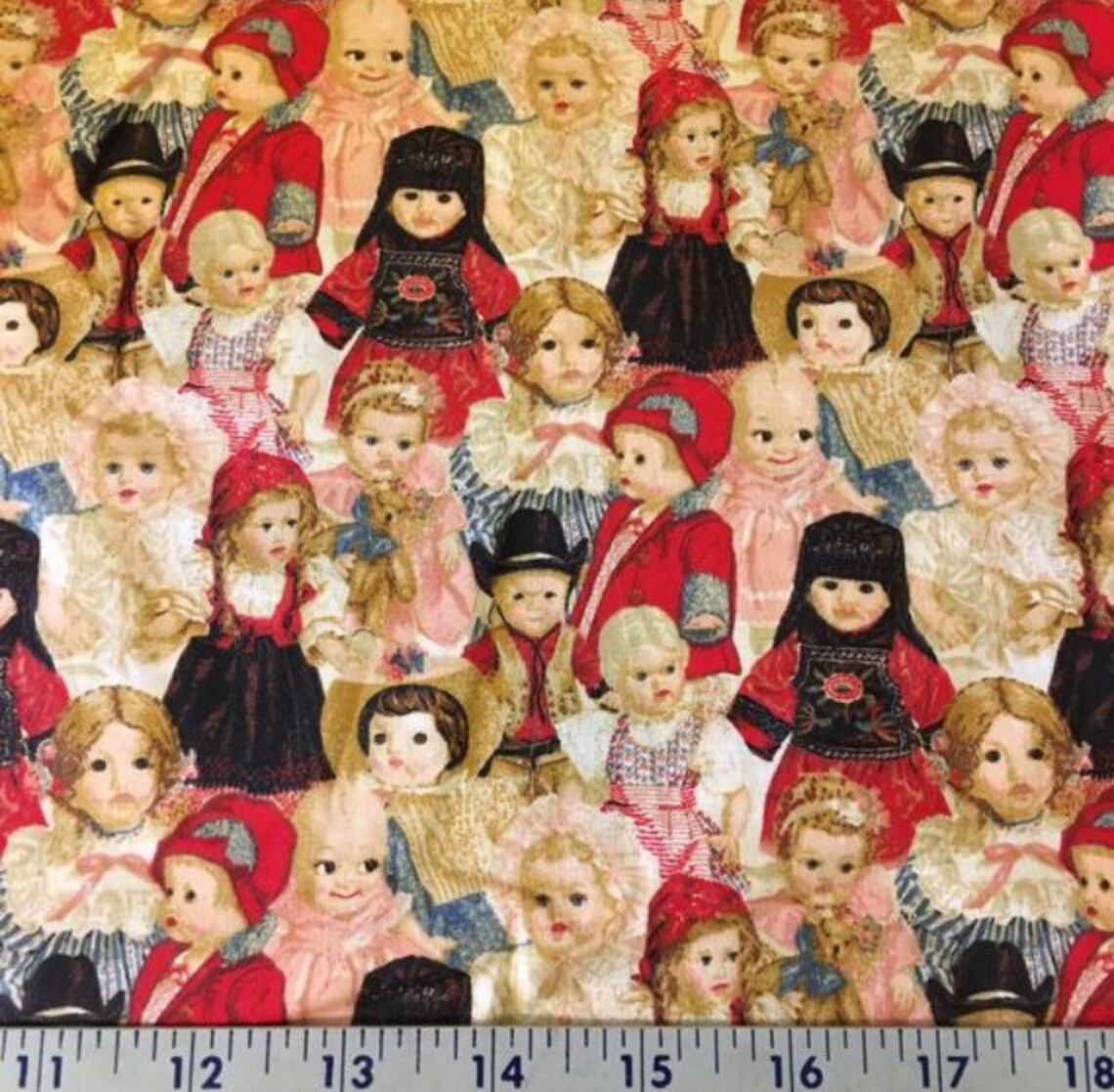 16x20 Patty Reed DOLLS Fabric Traditions 2006 Sewing Cotton - Etsy
