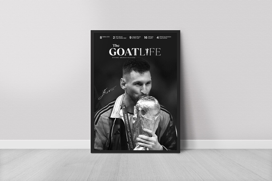 Lionel Messi Poster | Argentina Soccer Print | Football Wall Art ...