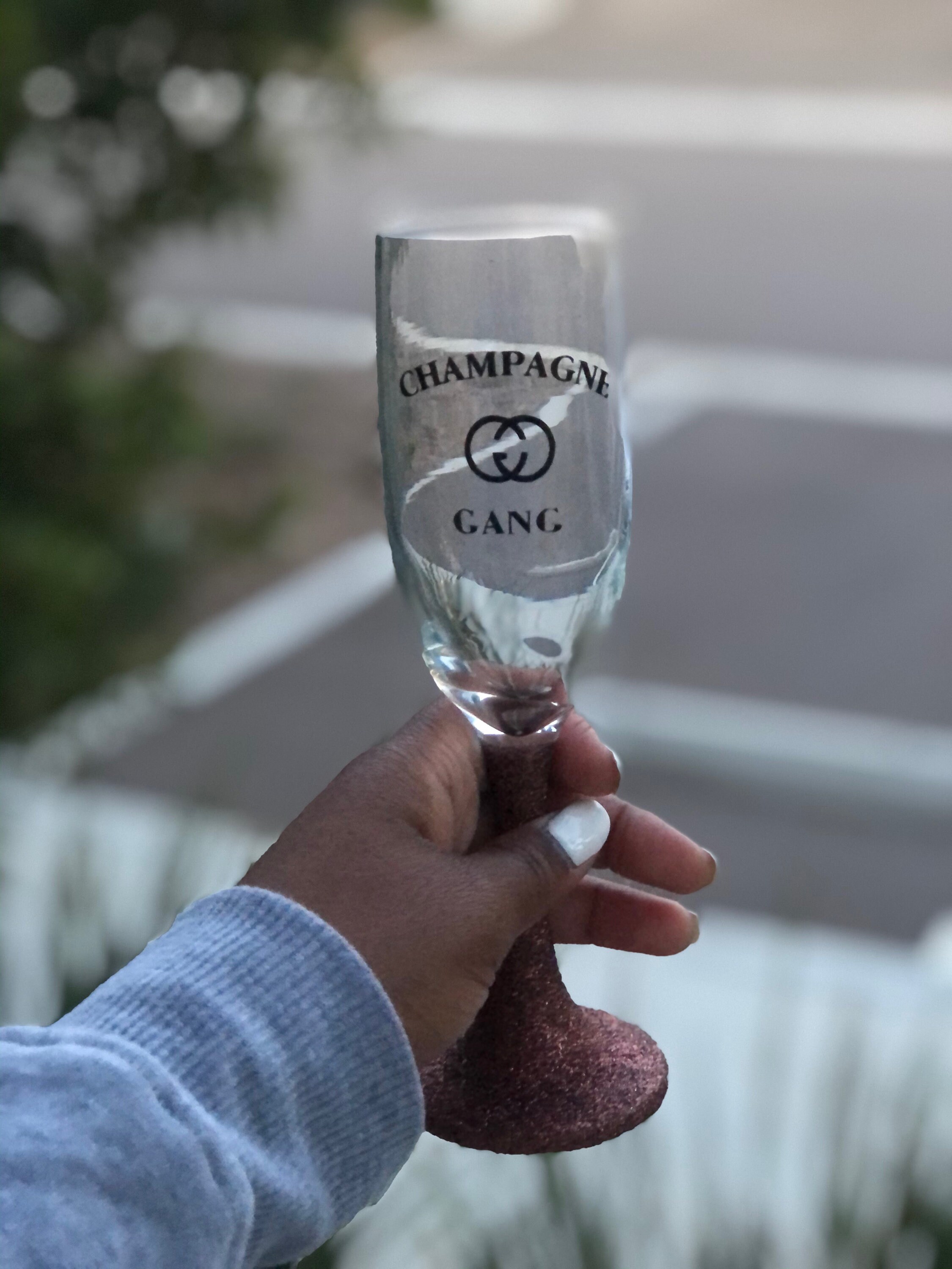Champagne Gang Wine Glass - Etsy