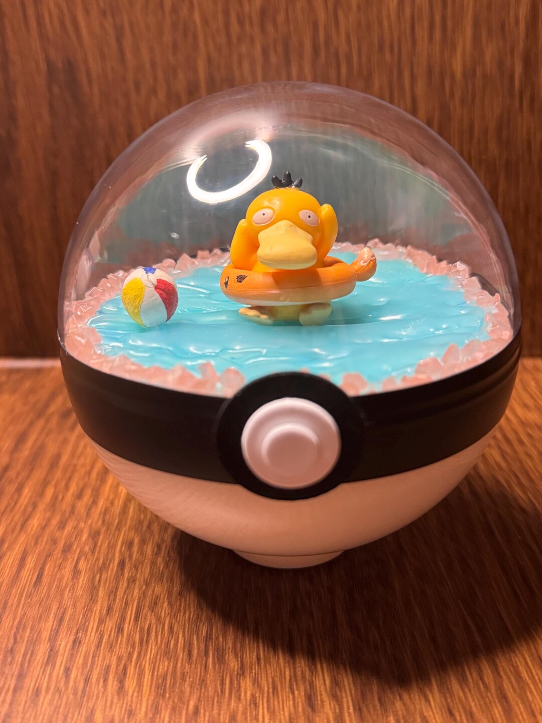 Handcrafted Psyduck Pool Float Pokémon Terrarium | Glow-in-the-dark ...