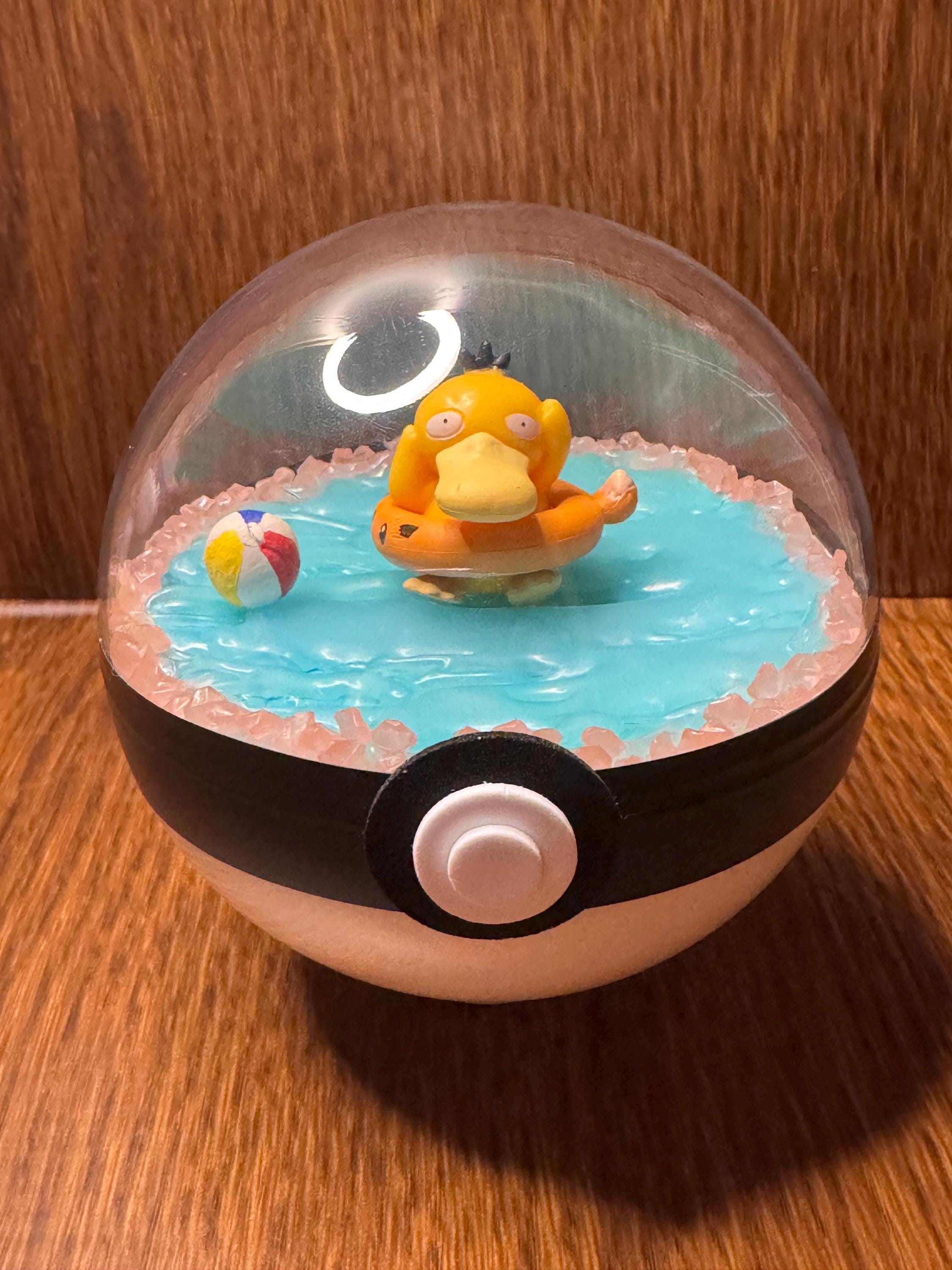 Handcrafted Psyduck Pool Float Pokémon Terrarium | Glow-in-the-dark ...