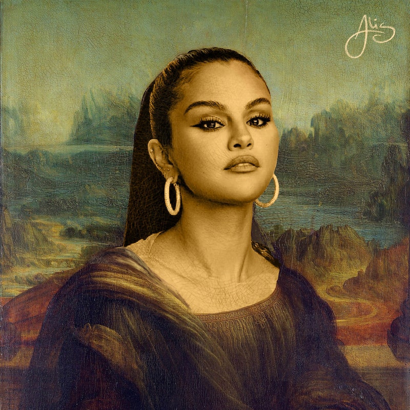 Selena Gomez Drawing - Etsy