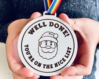Santa Nice List Medal - Etsy