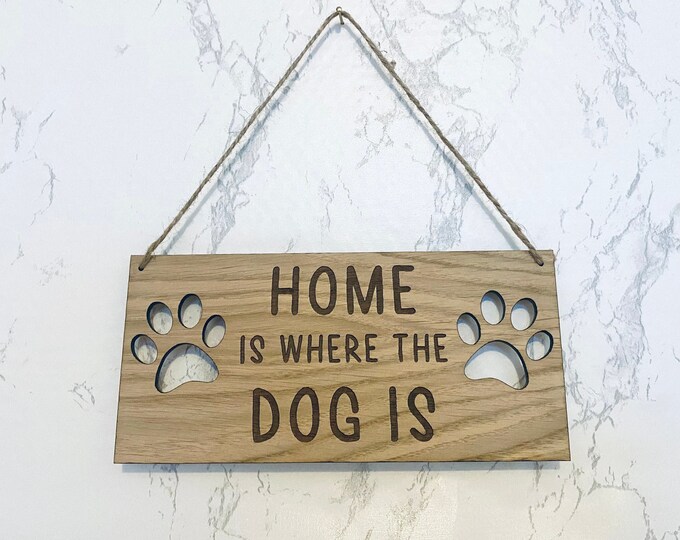 Wooden Sign With Dog Saying Wood Dog Sign Dog Sign for - Etsy