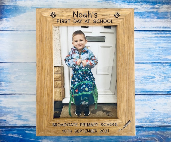 School Photo Frame First Day At School Personalised Photo Picture Gift