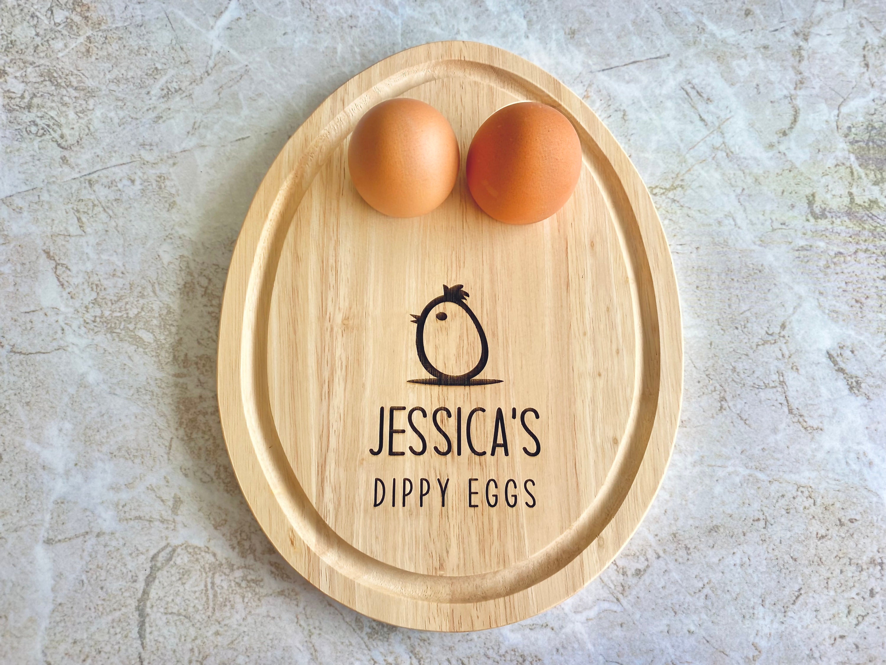 Personalised Dippy Egg Breakfast Board Wooden Plate Engraved | Etsy