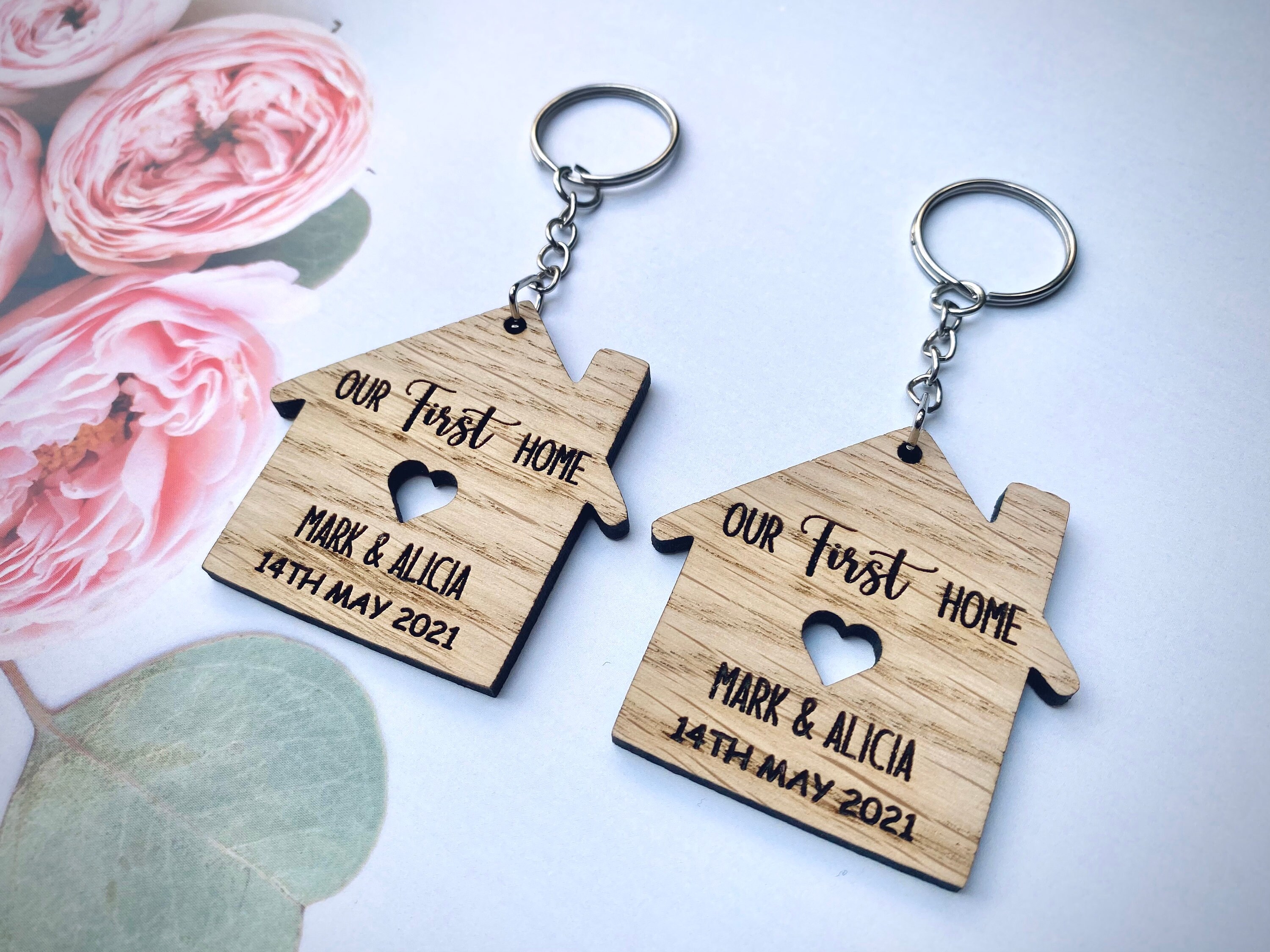 Our First Home Keyring Key Chain Moving House First Home - Etsy Canada