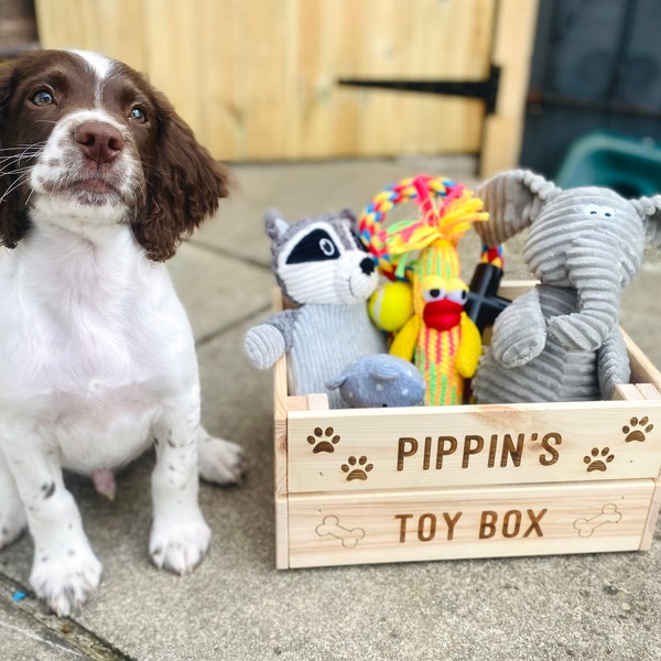 Dog Toy Box - Etsy