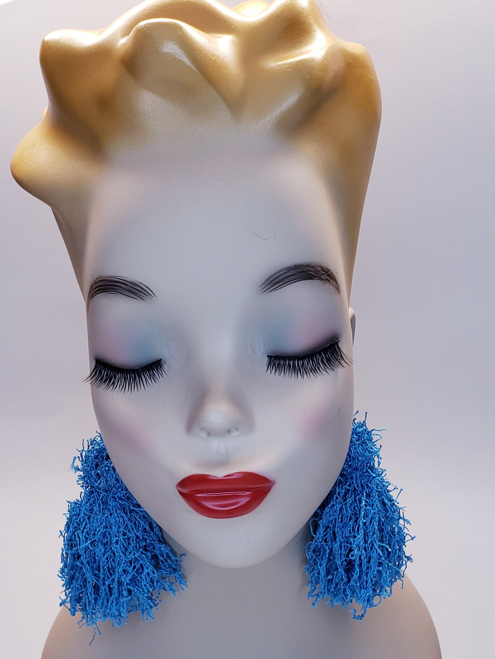 Tassel Dangle Fuzzy Earrings - Etsy