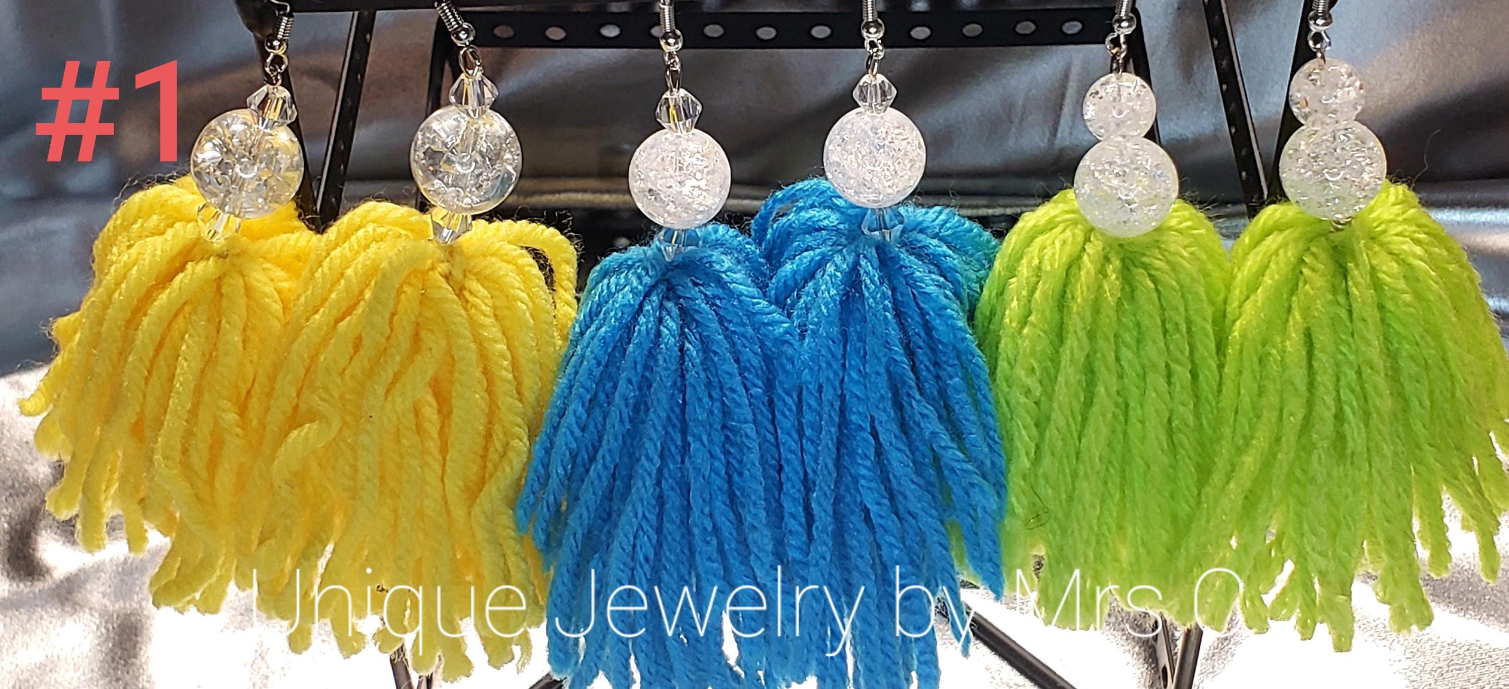 Tassel Dangle "pop of Color Collection" Earrings - Etsy