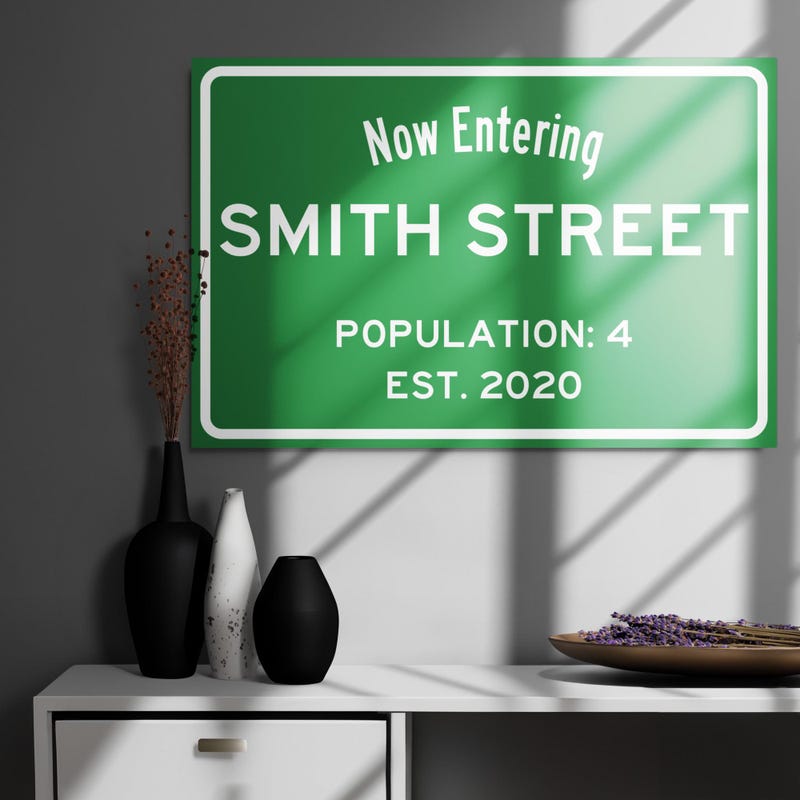 City Street Sign - Etsy