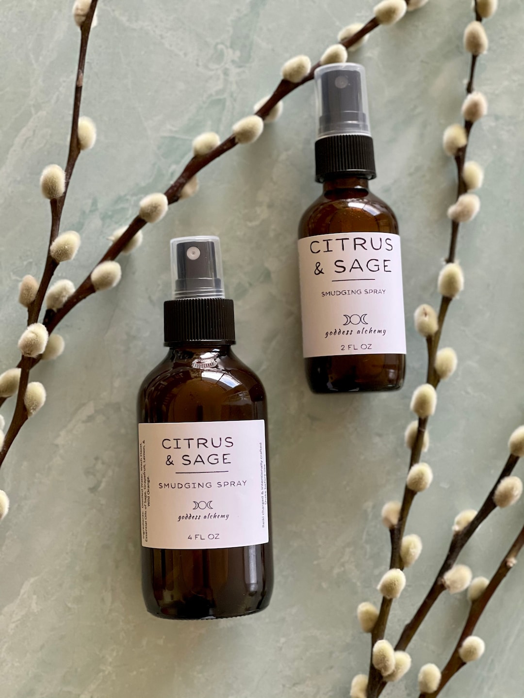 Citrus & Sage Smudging Spray | Smokeless Smudge | Energy Clearing Spray ...