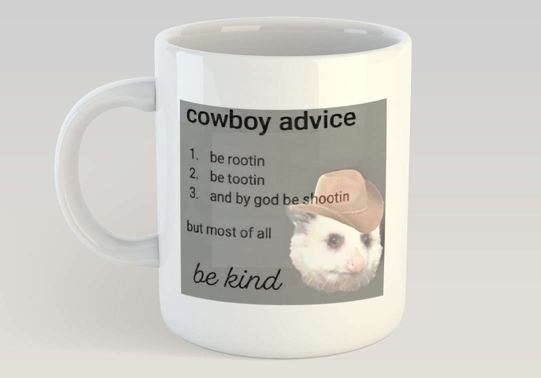 Cowboy Advice Meme Gift Funny Novelty Mug 11oz Gift Box - Etsy