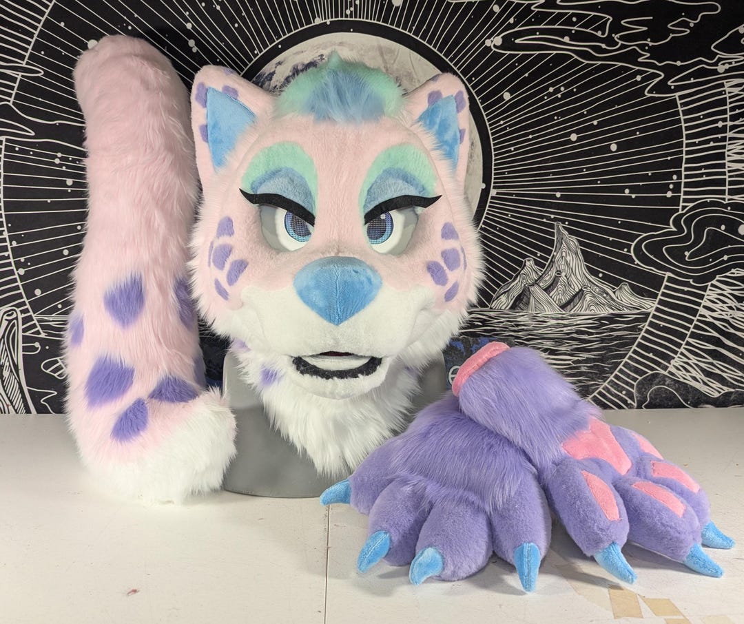 Pink Fox Fursuit Mini Partial - Etsy