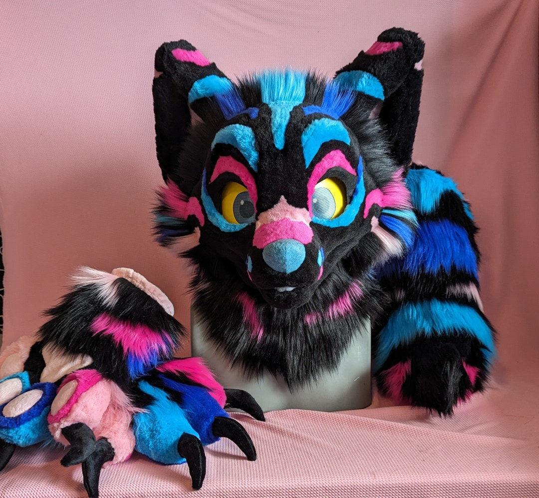 Pasha the Party Fox Fursuit Mini Partial - Etsy