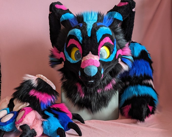 Pasha the Party Fox Fursuit Mini Partial - Etsy