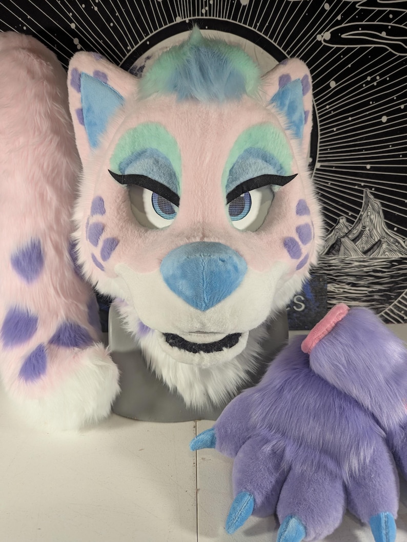 Pink Fox Fursuit Mini Partial - Etsy