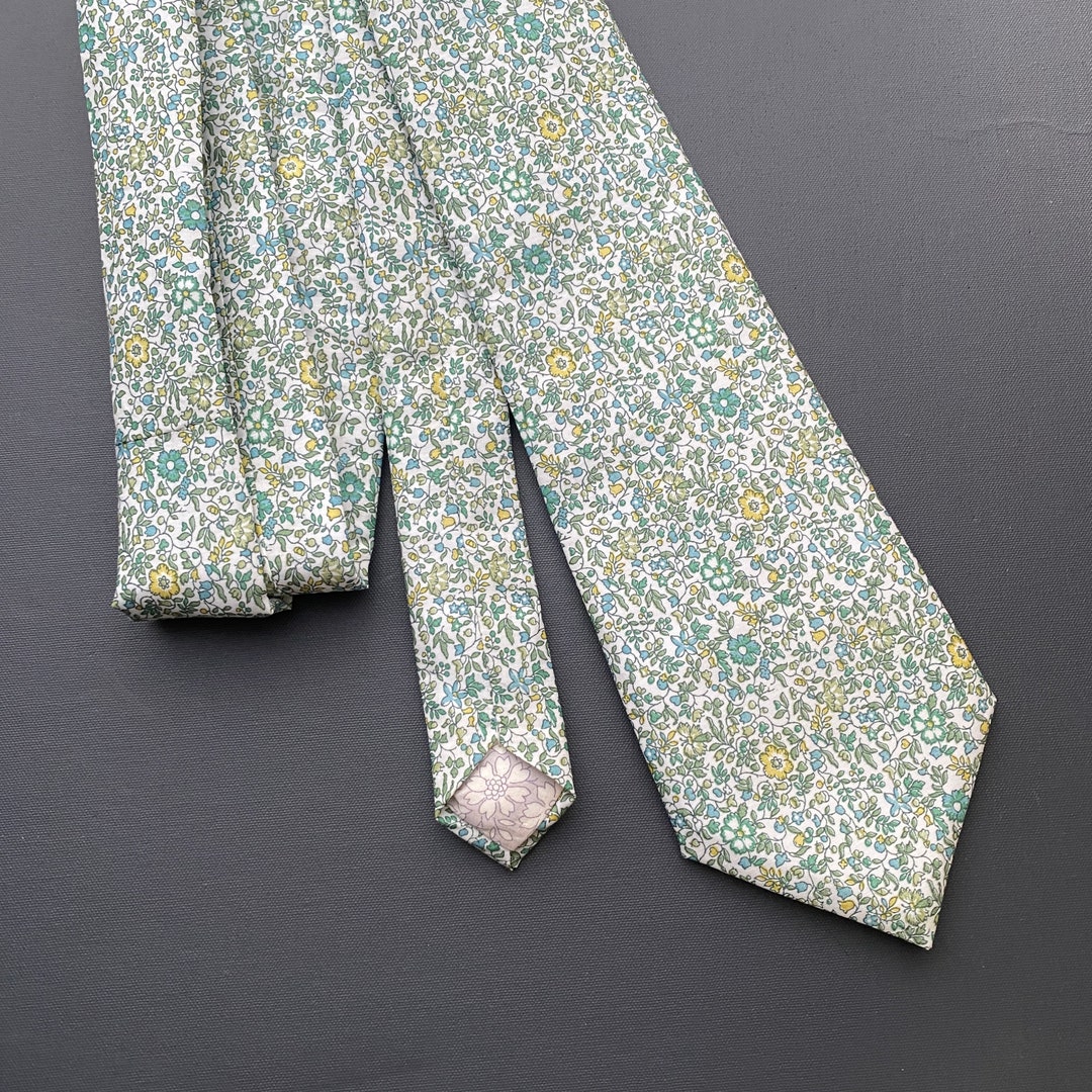 Liberty Tie in Katie and Millie Green - Handmade Liberty Tana Lawn ...
