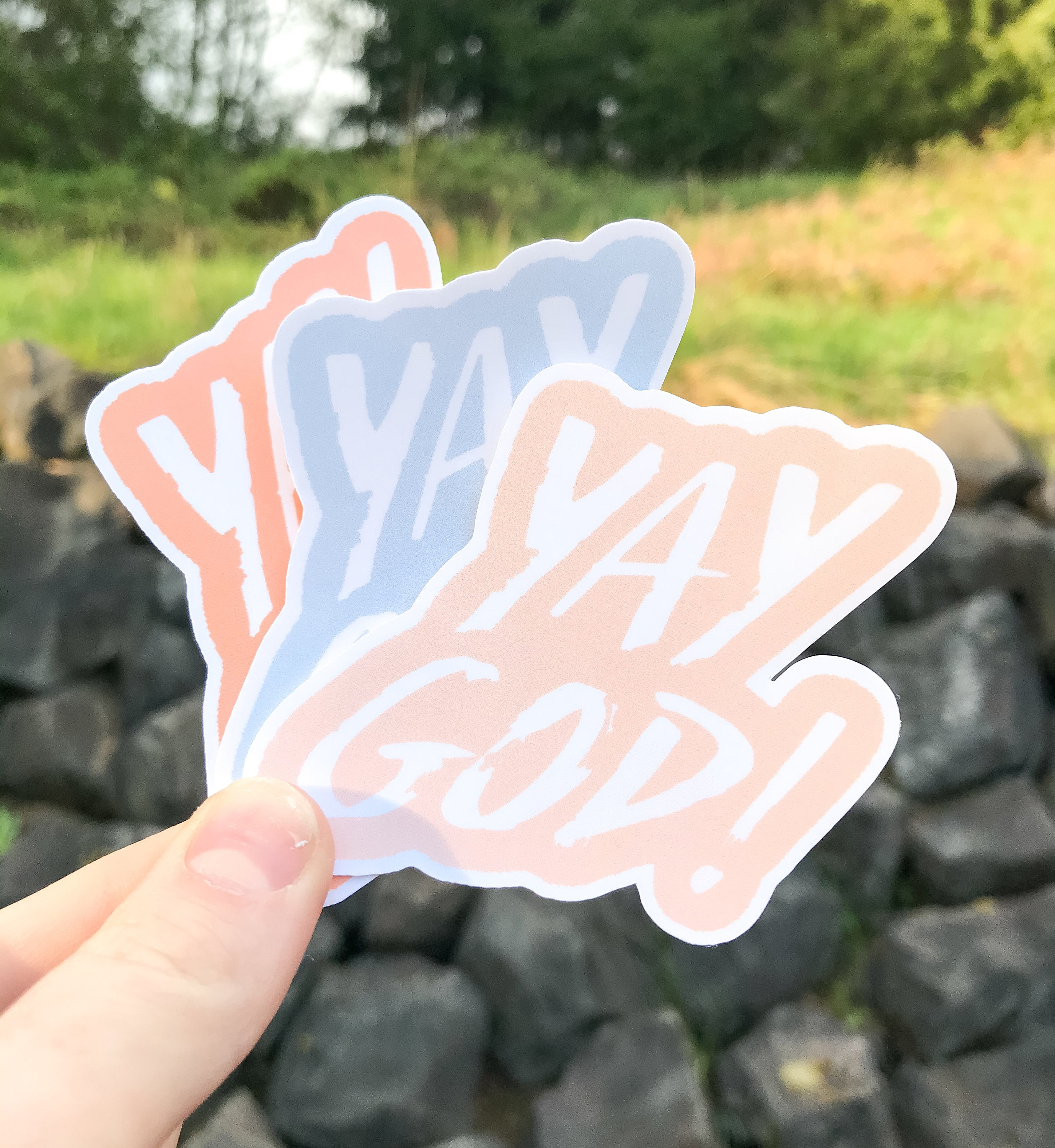 Yay God Sticker / Pegatinas cristianas / Pegatinas alentadoras ...
