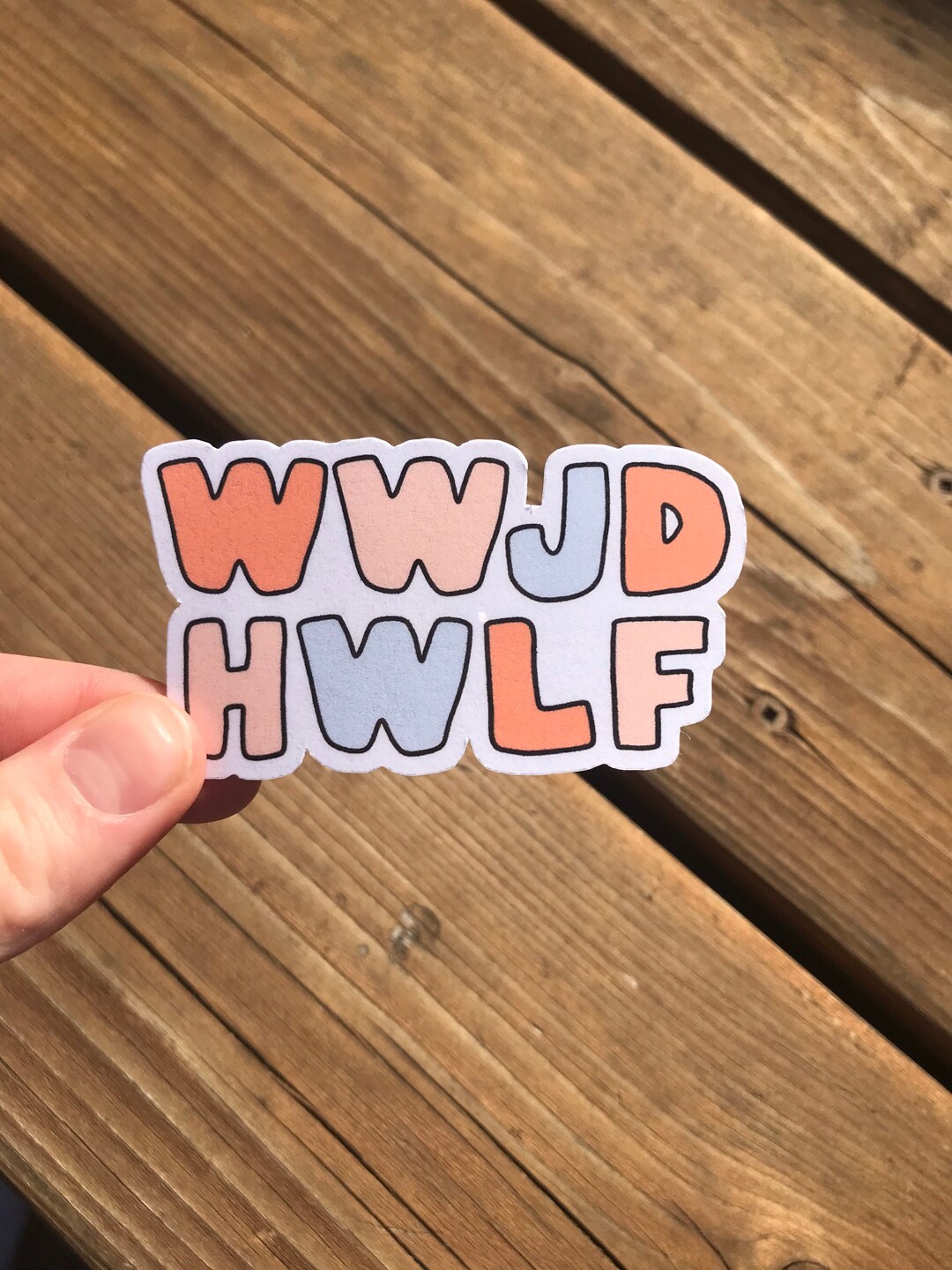 WWJD HWLF Sticker - Etsy