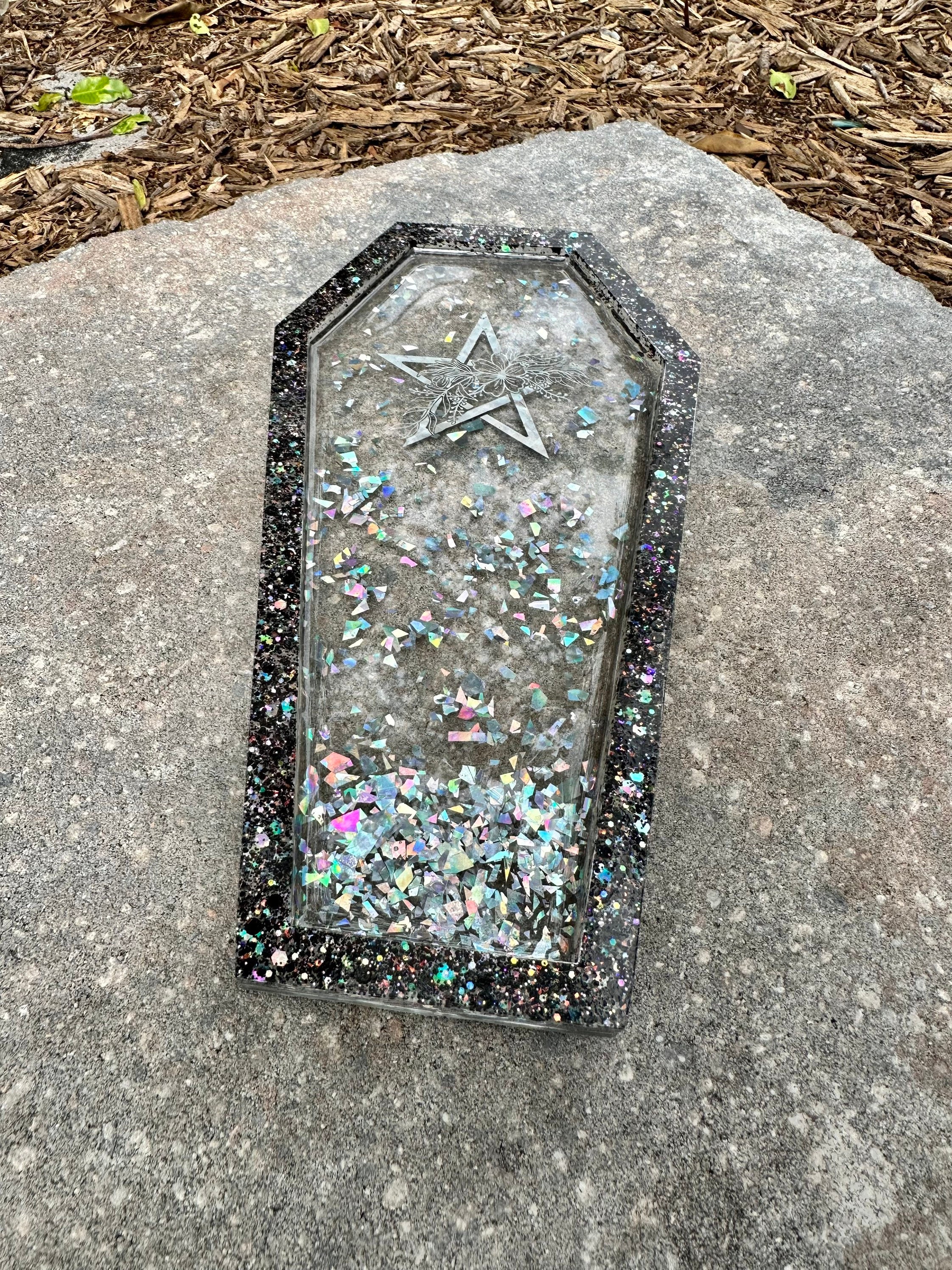 Coffin Resin Tray, Coffin Decor, Spooky Home Decor, Coffin Things ...
