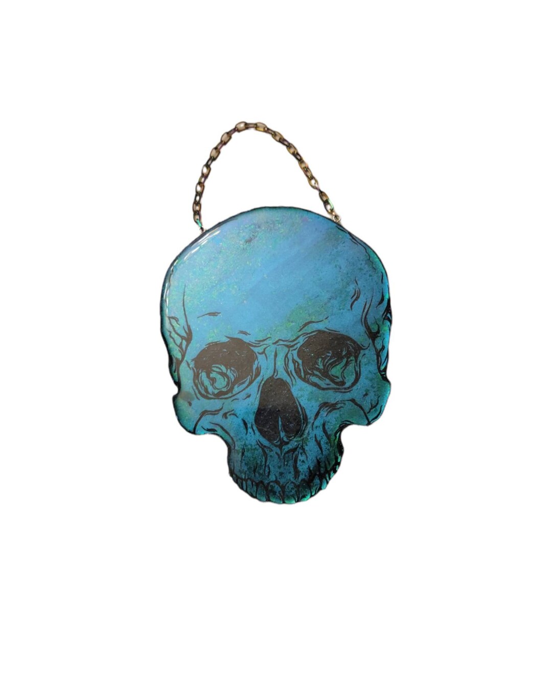 Skull Wall Decor, Skull Wall Hanging, Colorful Skull, Resin Skull Art ...
