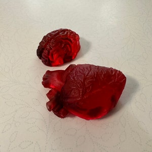 Gothic Fridge Magnets Gothic Home Decor Brain & Heart - Etsy