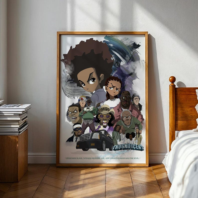 Boondocks Poster – Urban Hip Hop Wall Art Print | Gangsta Cartoon Decor ...