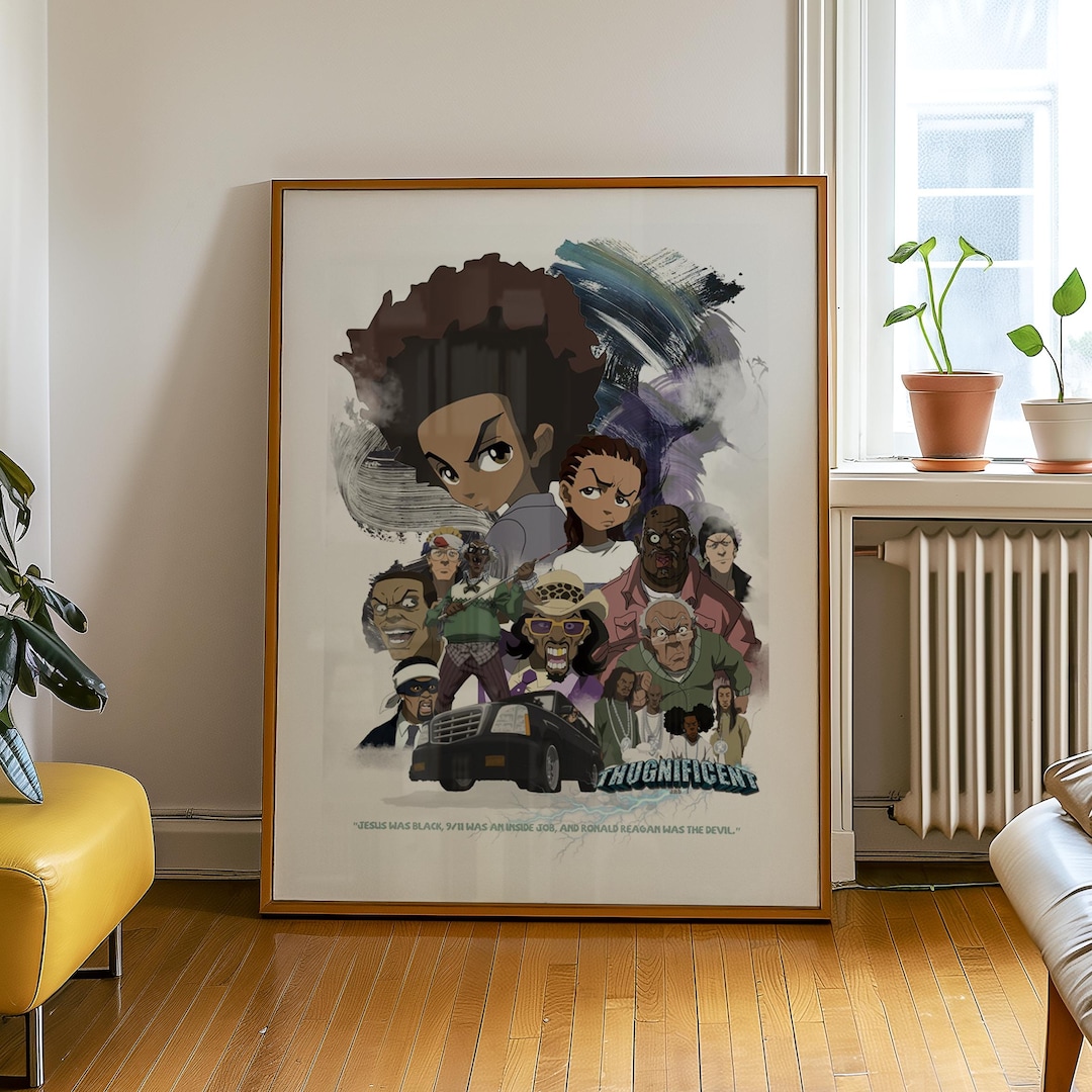 Boondocks Poster – Urban Hip Hop Wall Art Print | Gangsta Cartoon Decor ...