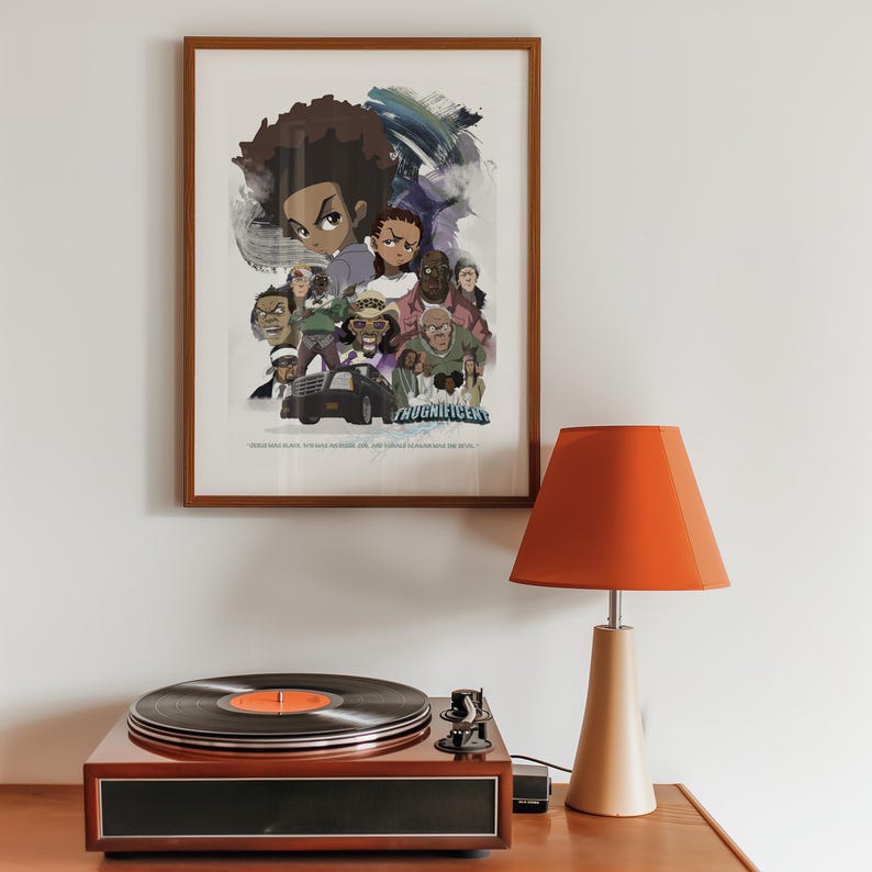 Boondocks Poster – Urban Hip Hop Wall Art Print | Gangsta Cartoon Decor ...