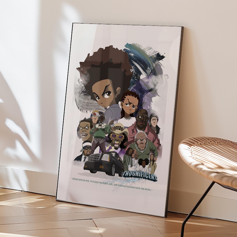 Boondocks Poster – Urban Hip Hop Wall Art Print | Gangsta Cartoon Decor ...