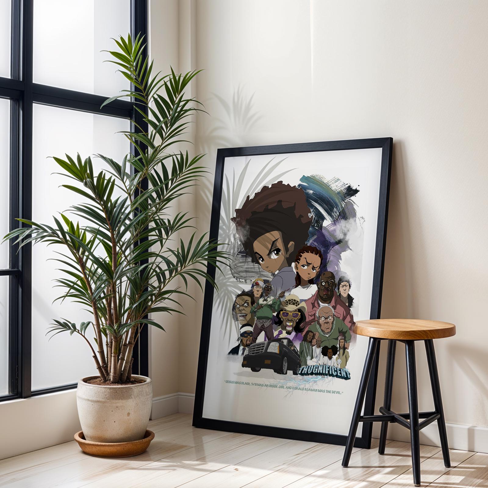 Boondocks Poster – Urban Hip Hop Wall Art Print | Gangsta Cartoon Decor ...