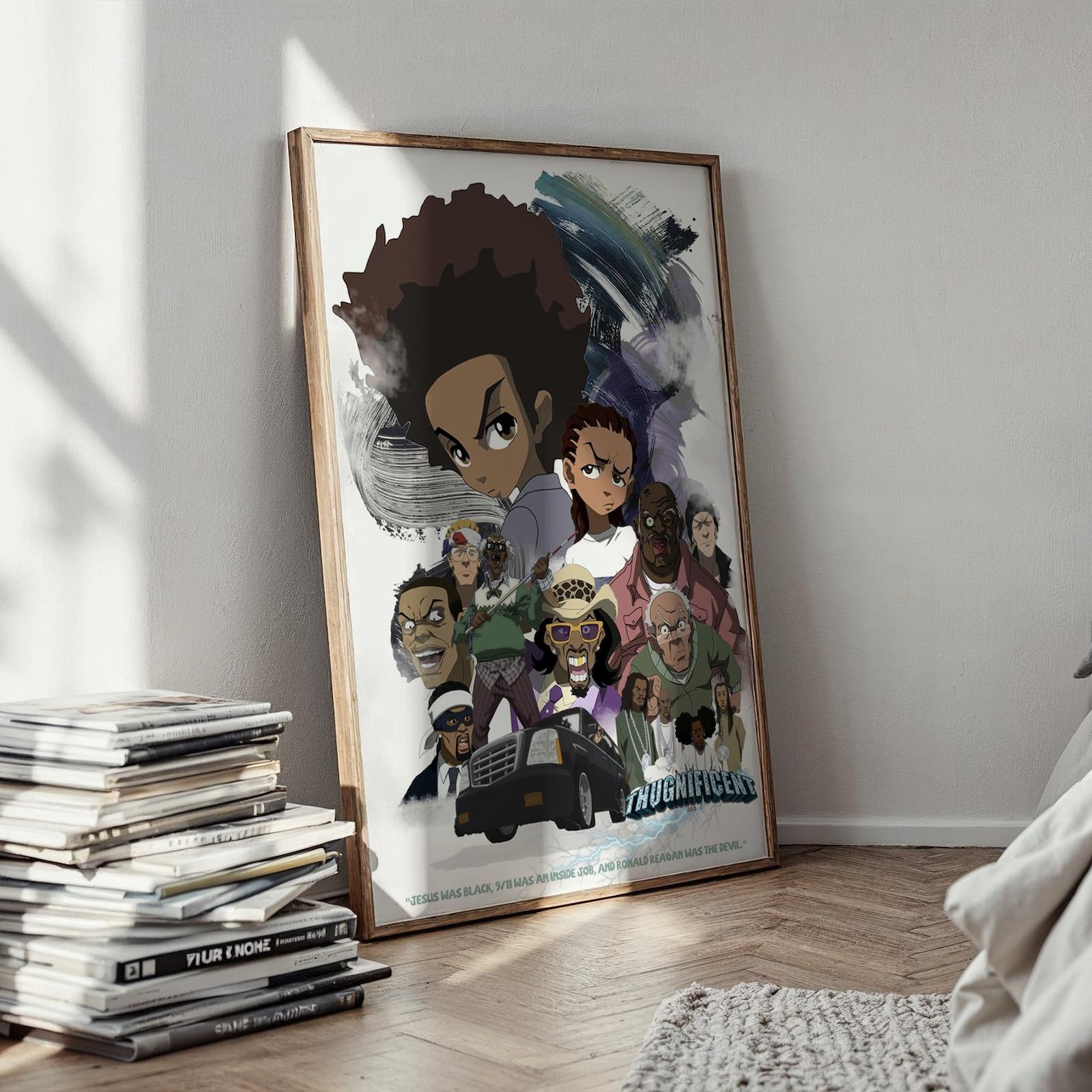 Boondocks Poster – Urban Hip Hop Wall Art Print | Gangsta Cartoon Decor ...