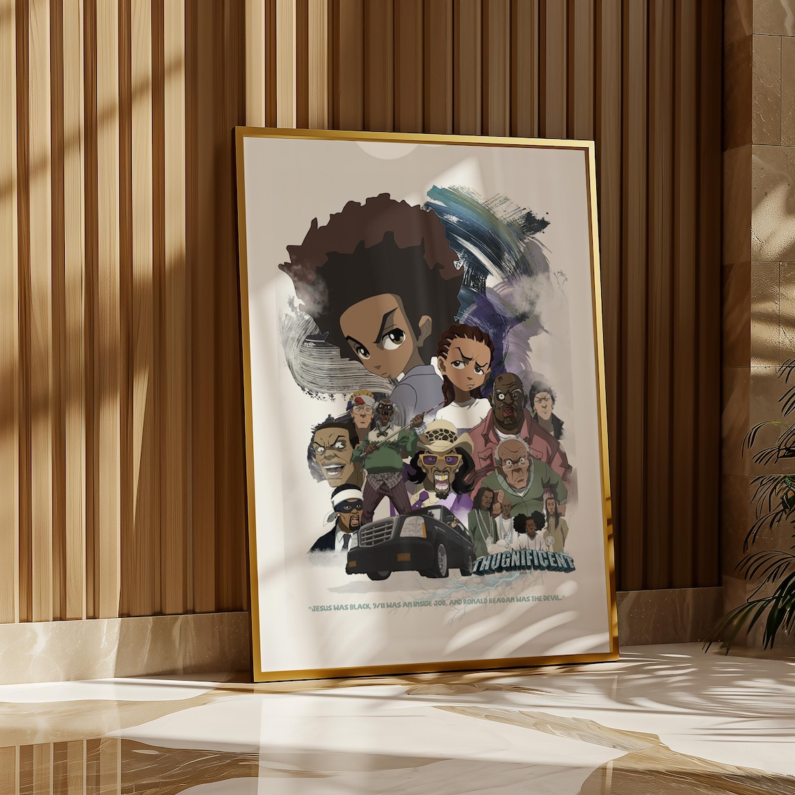 Boondocks Poster – Urban Hip Hop Wall Art Print | Gangsta Cartoon Decor ...