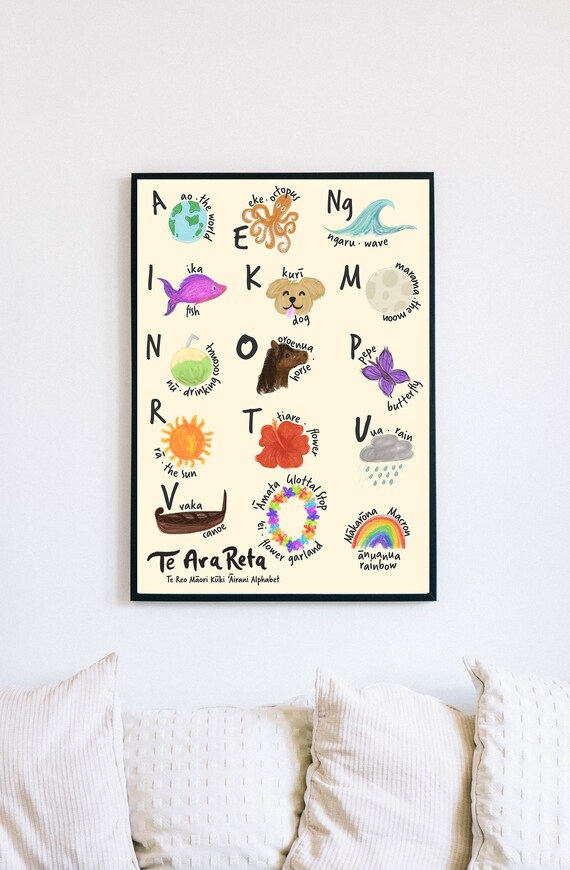 Cook Islands Māori Language Alphabet Poster | Etsy