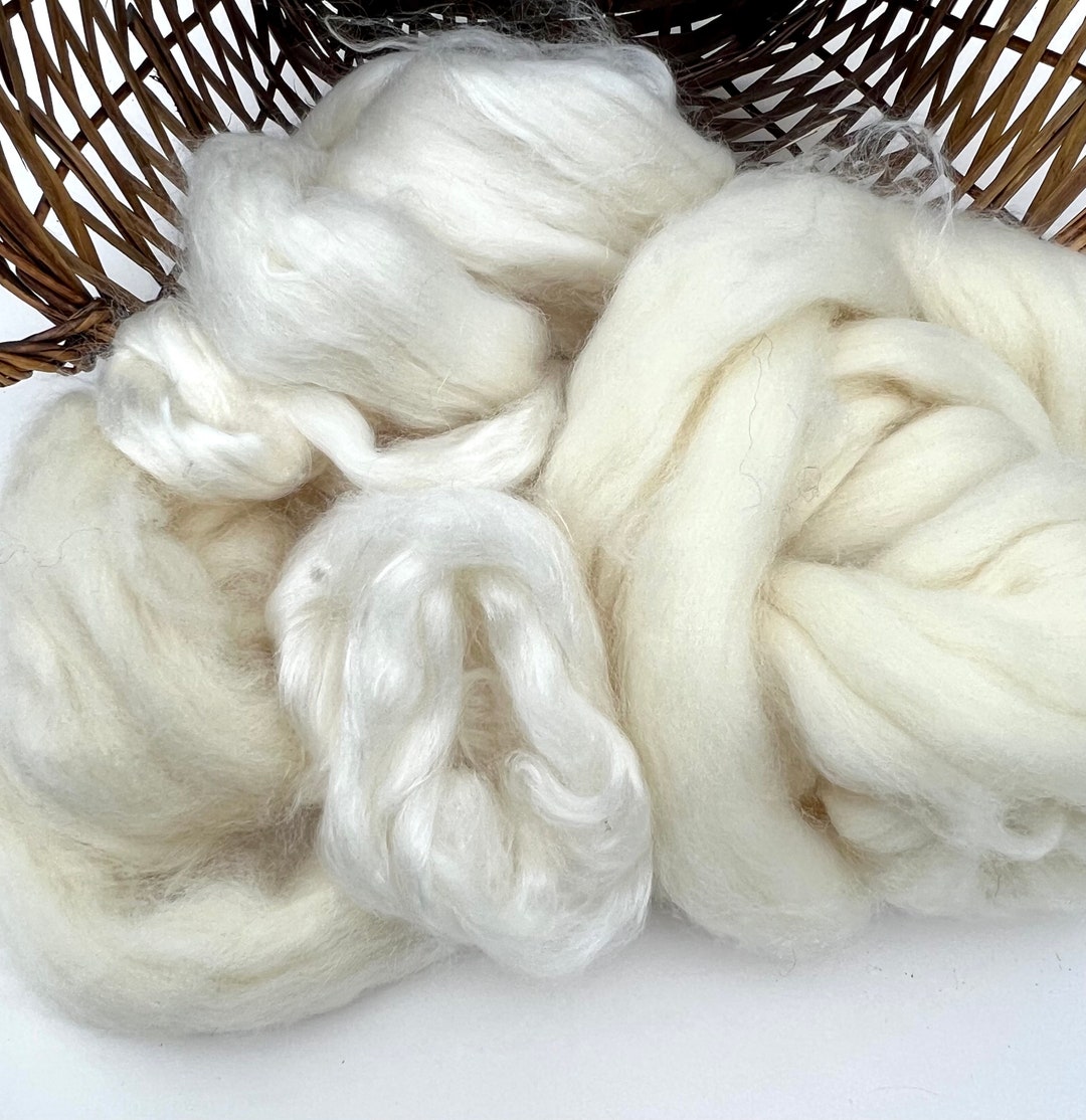 Fiber Pack Bundle, Grab Bag, White Undyed, 4oz, Art Batt Kit ...