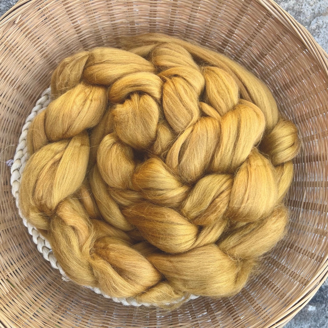 Camel Caramel Bio-nylon Vegan Combed Top, 4oz, Super Soft, Sustainable ...