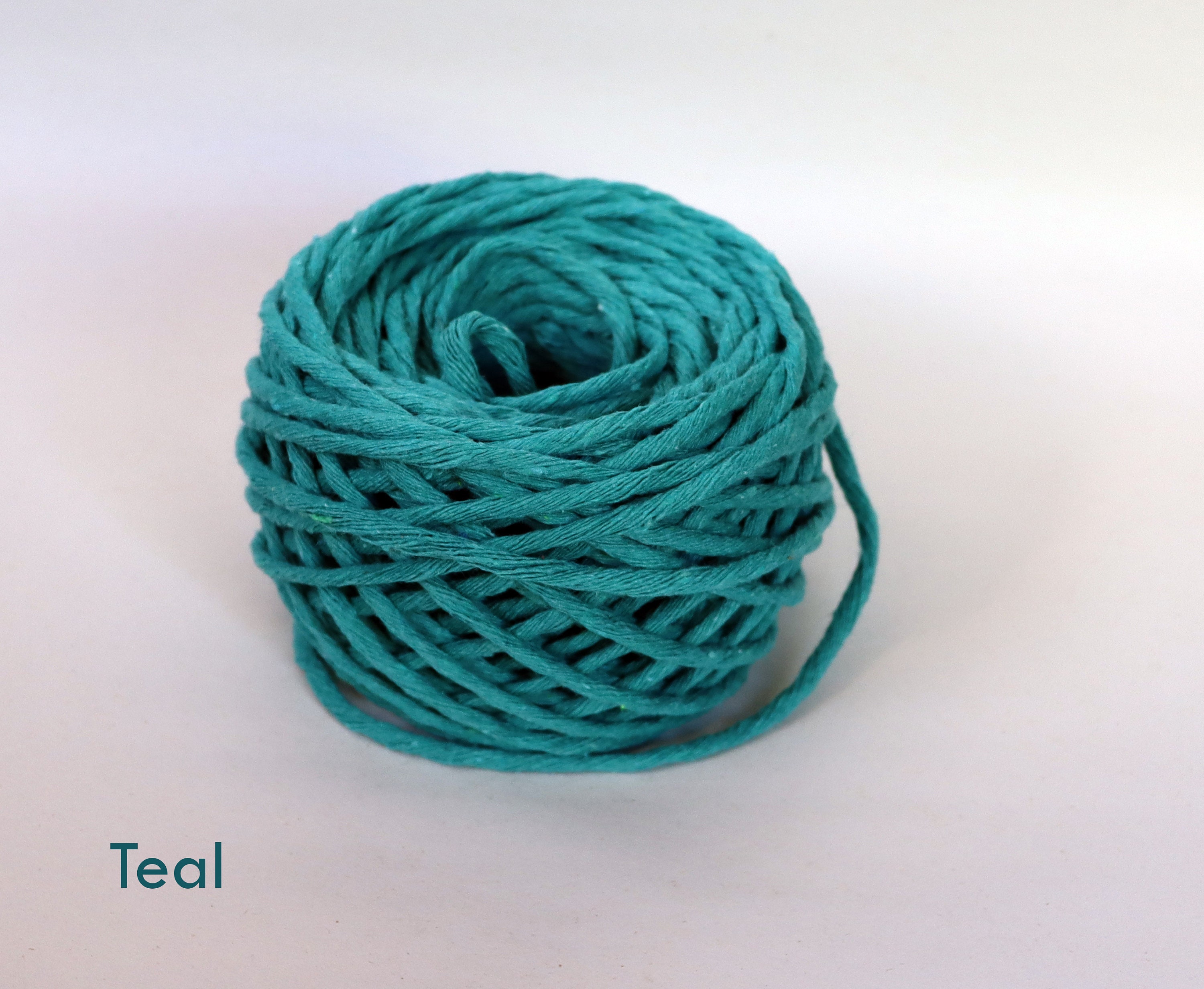 Cotton Cord Single Strand 100 feet Spools Color Fiber Kit | Etsy