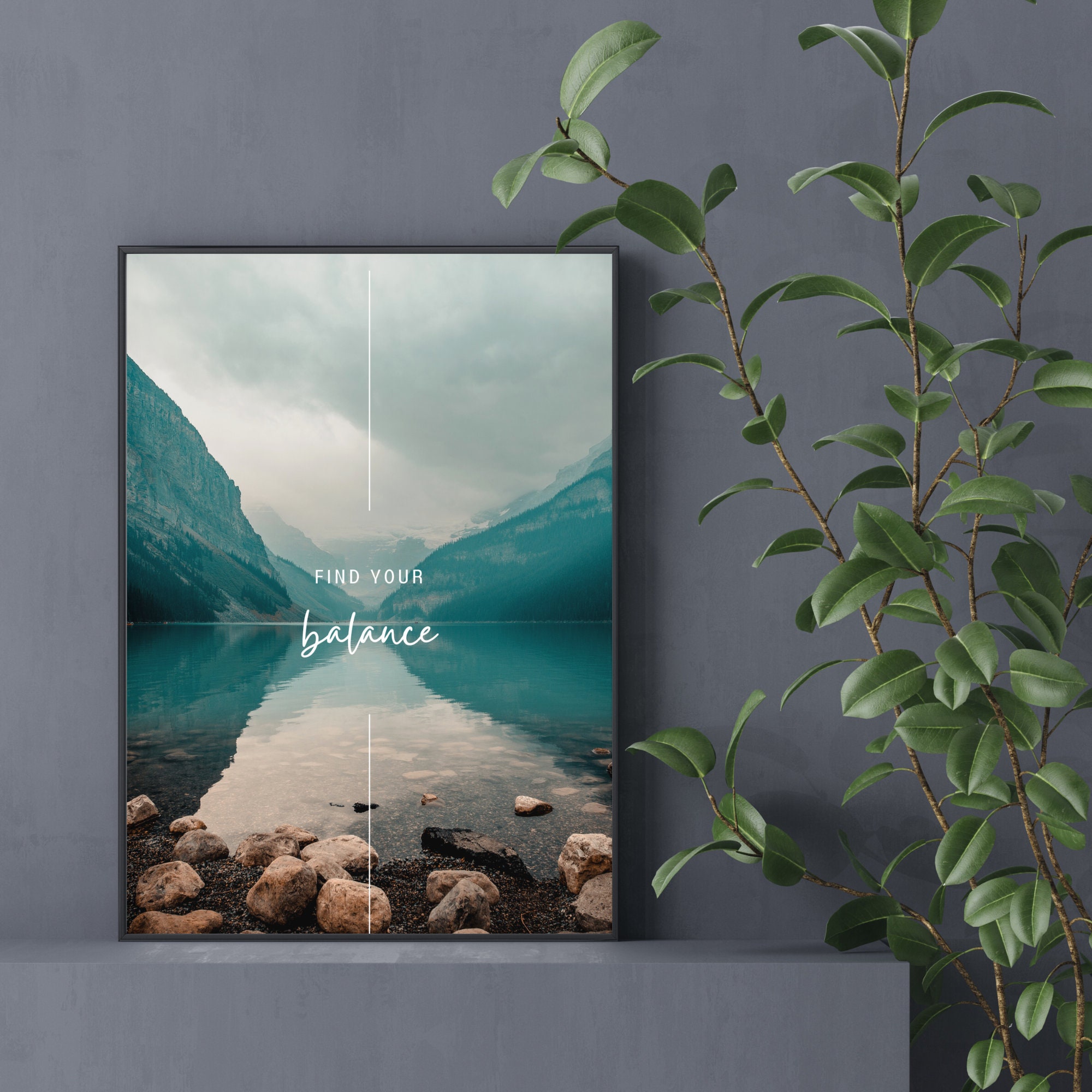 Balance Inspirational Poster Printable Wall Art Home Decor ...