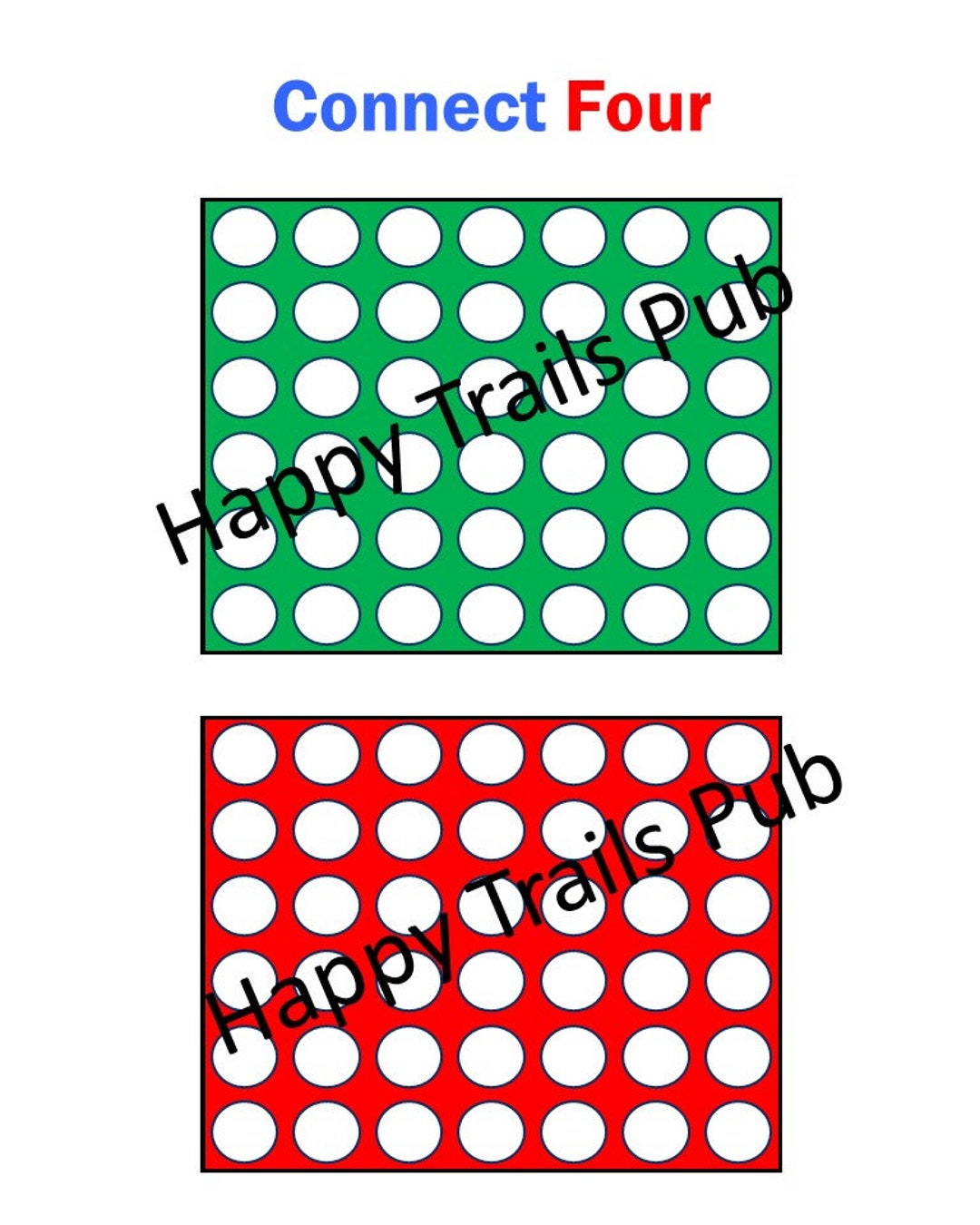 Connect Four Game Boards - Digital - Etsy