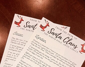 Handwritten Letter From Santa - Etsy