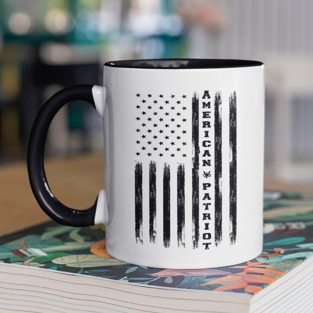 Patriotic Coffee Mug, USA American Flag Coffee Mug 11 & 15oz, Proud ...