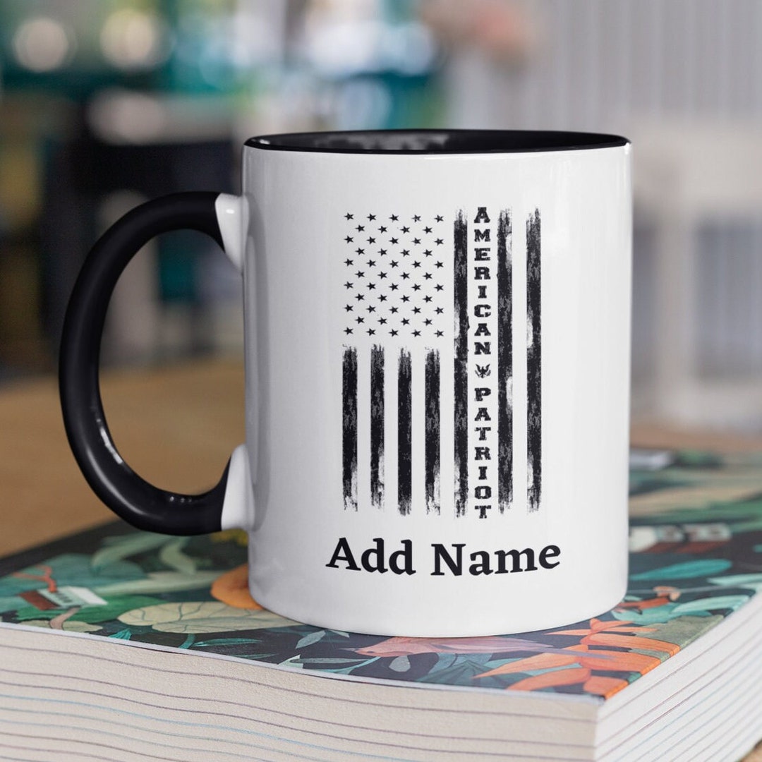 Patriotic Coffee Mug, USA American Flag Coffee Mug 11 & 15oz, Proud ...