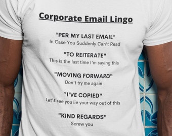 Corporate Email Lingo - Etsy