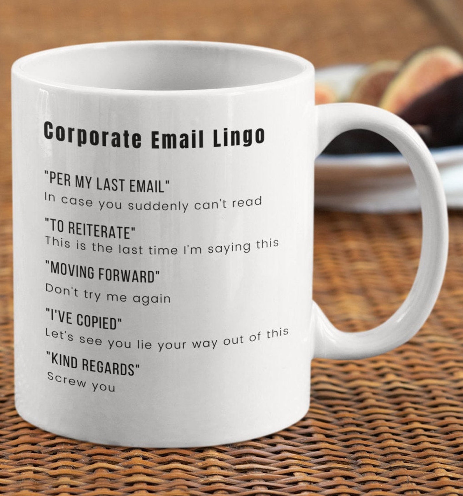 Per My Last Email Email Lingo Mug Corporate Lingo Mug per - Etsy UK