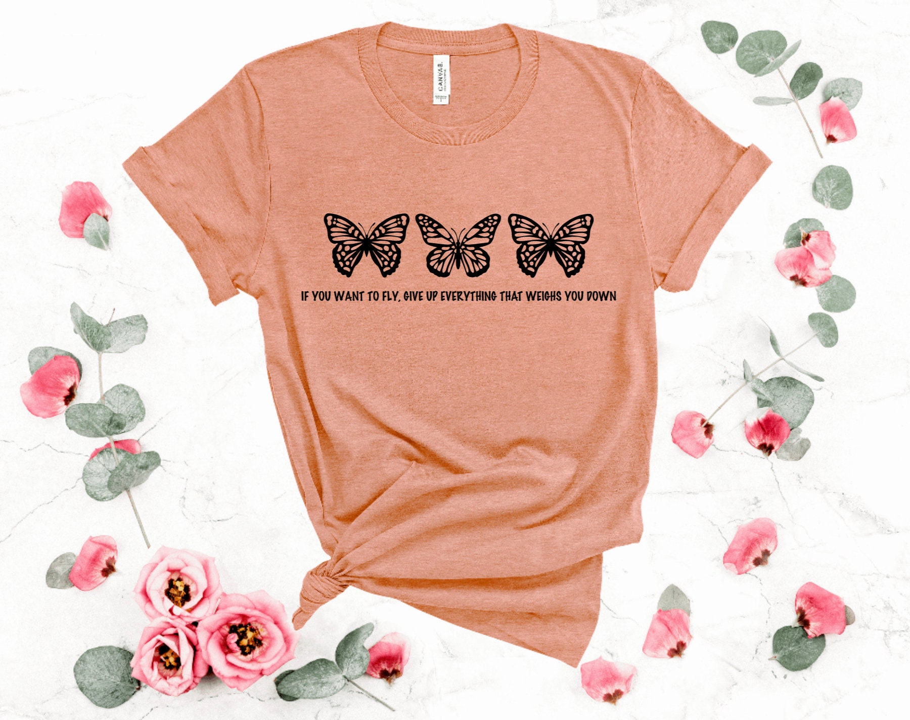 Inspirational Butterfly Unisex Shirt | Etsy