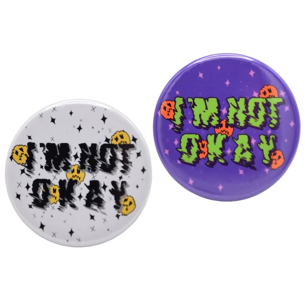 Emo Button Pin - Etsy