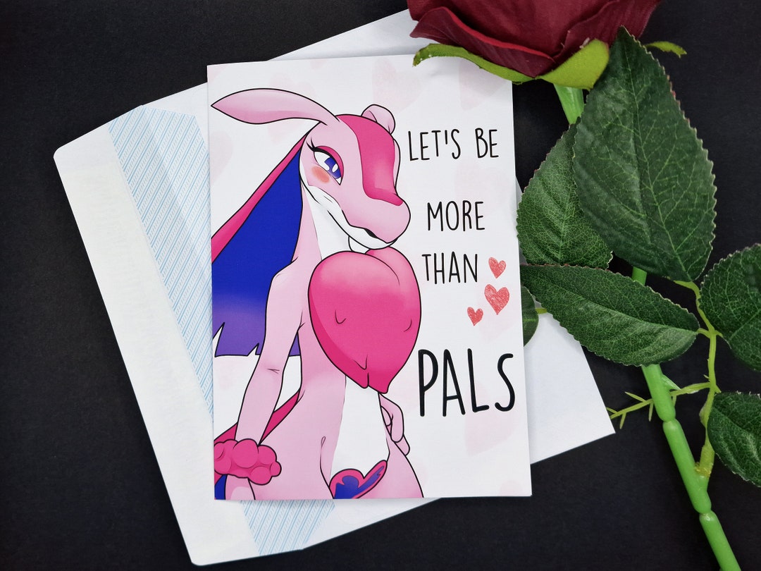 Let's Be More Than Pals - Lovander Palworld Valentine Card - Etsy