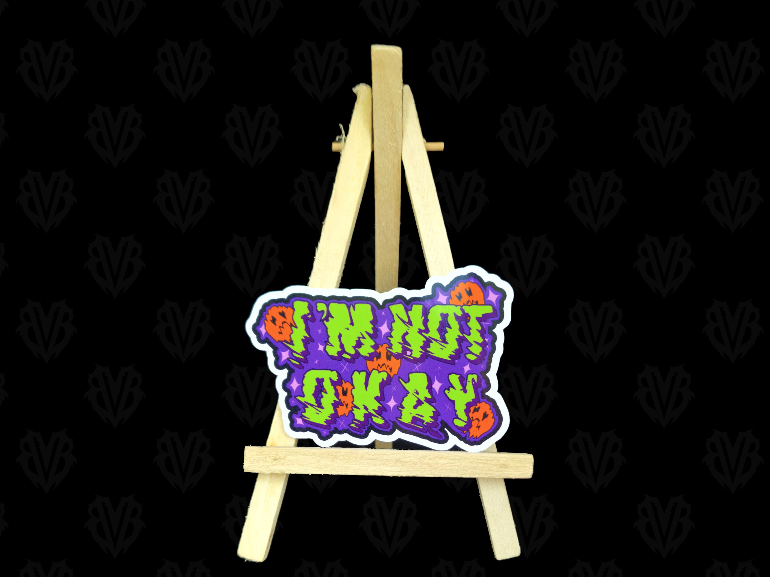 I'm Not Okay Sticker Melting Smiley Elder Emo Die Cut - Etsy